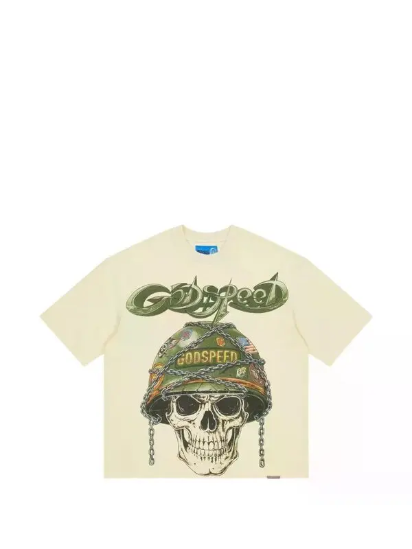 GODSPEED Badges Of Honor Graphic-print T-shirt - Neutrals