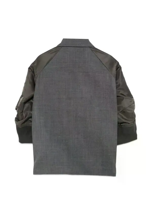 Sacai Panelled Bomber-sleeve Jacket