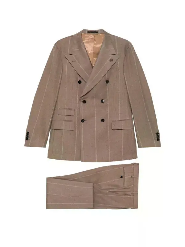 GABRIELE PASINI Double-breasted Pinstriped Suit