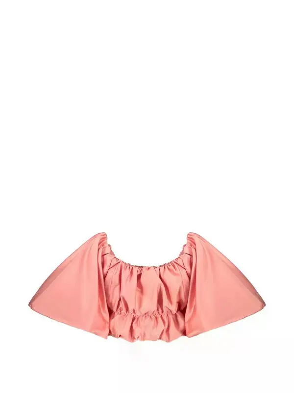 ELLERY Balloon-sleeve Cropped Top