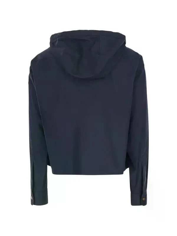 Moncler Hooded Patch-pocket Jacket - Blue