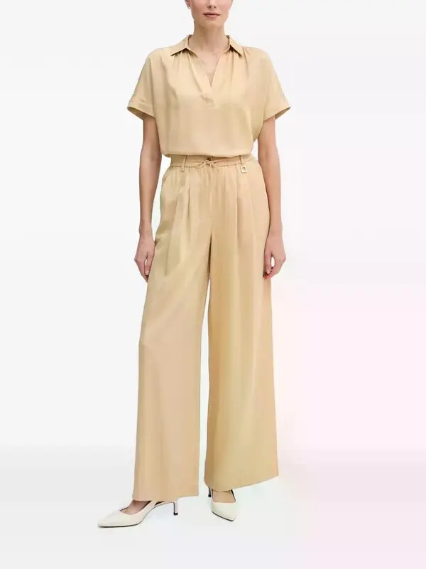 JOOP! Pleated High-waisted Trousers - Neutrals