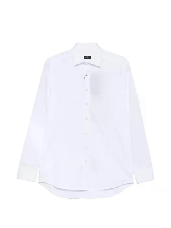 Etro Embroidered-logo Long-sleeve Shirt