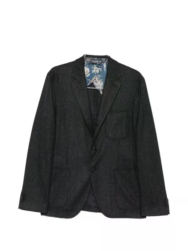 Etro Check-pattern Single-breasted Blazer