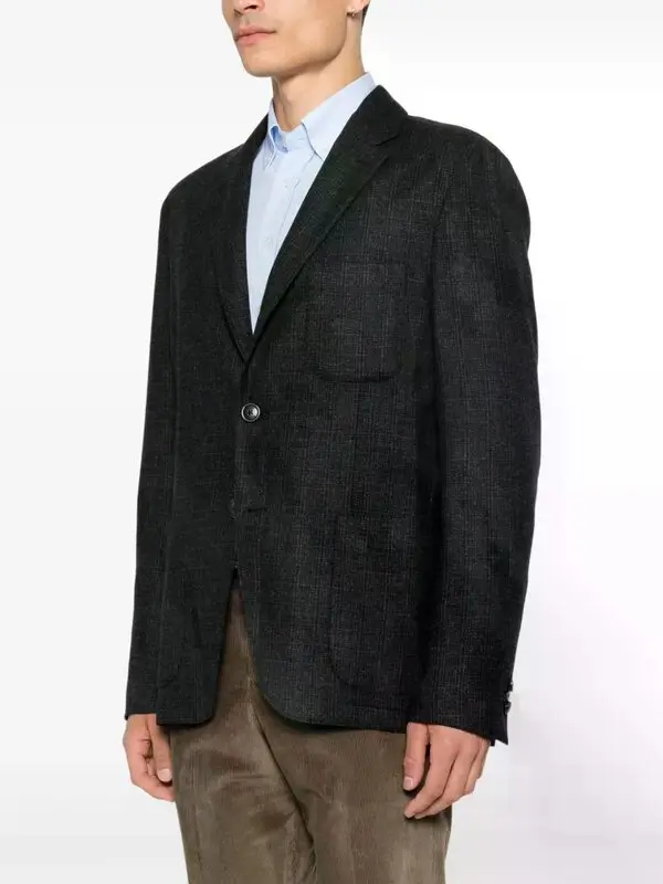 Etro Check-pattern Single-breasted Blazer