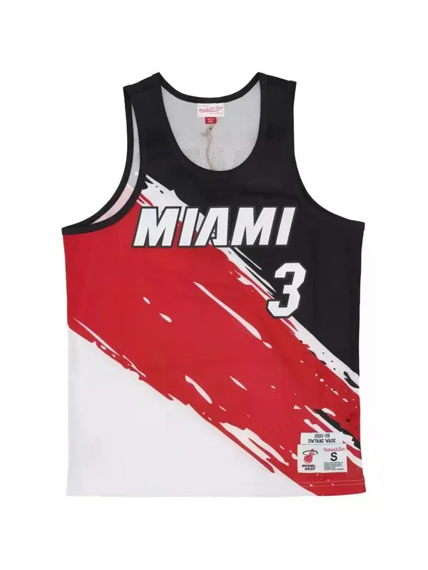 Mitchell & Ness Paint Brush Mesh Vest - Red