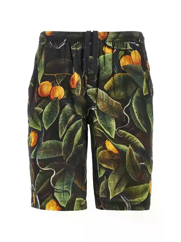 ENDLESS JOY Printed Silk Shorts