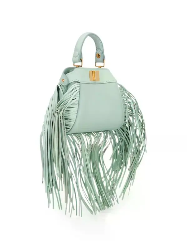 Fendi Nano Peekaboo Fringed Mini Bag