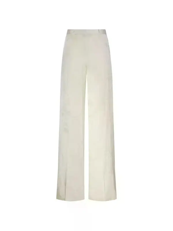 FORTE_FORTE Floral Jacquard Wide-leg Trousers