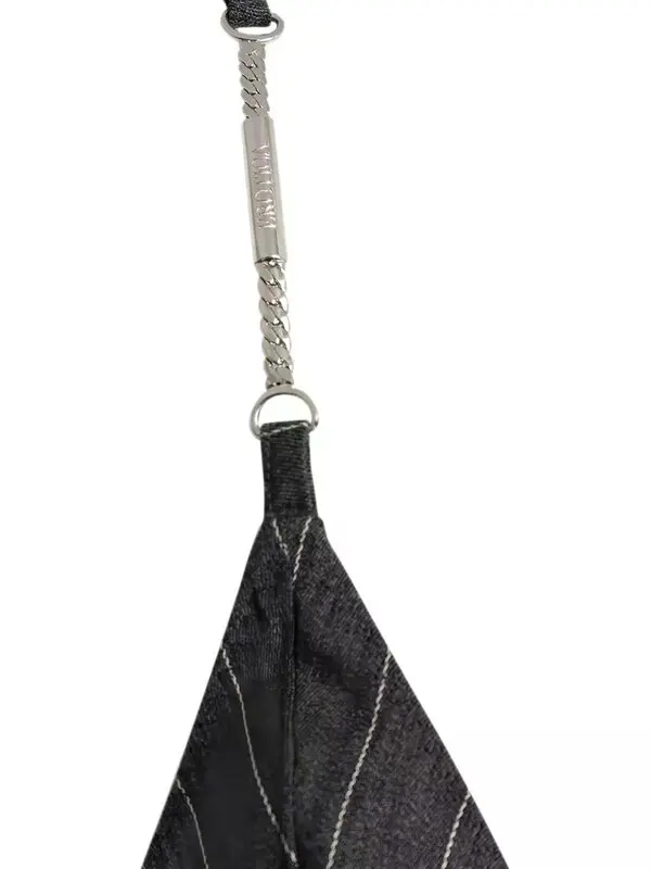DONDUP Pinstripe Chain-link Bra
