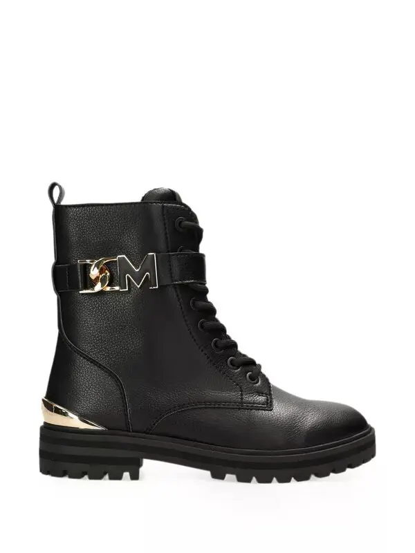 MEXX Prizzy Early Logo-plaque Lace-up Boots - Black