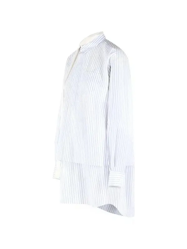 Sacai Striped Scarf Detail Mini Dress