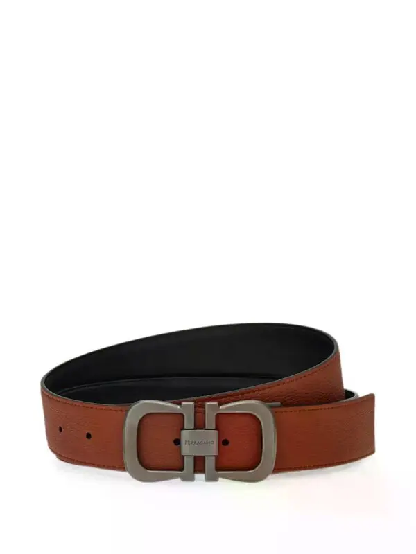 FERRAGAMO Reversible And Adjustable Gancini Belt
