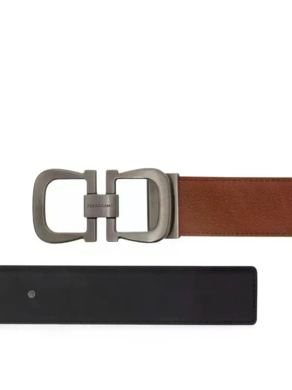 FERRAGAMO Reversible And Adjustable Gancini Belt