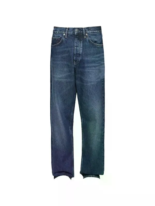 SUNFLOWER Faded-effect Loose-fit Jeans - Blue
