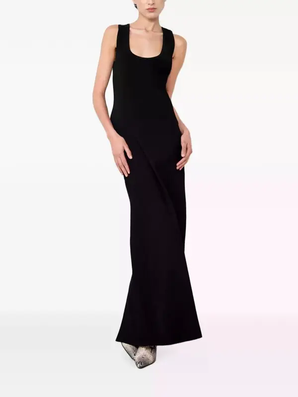 CAYET Nelly Scoop-neck Ribbed Maxi Dress