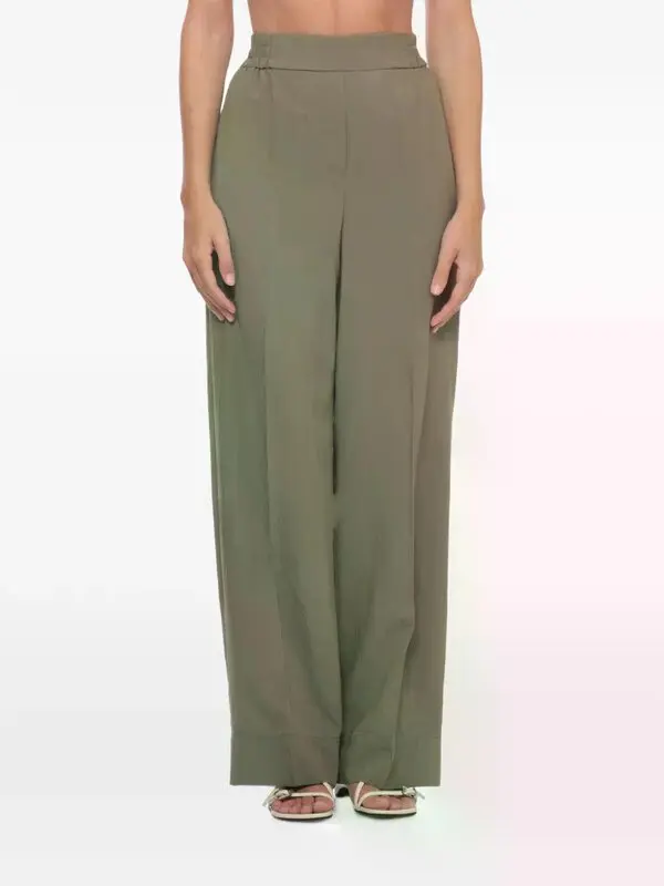 EMME Elasticated Waist Wide-leg Trousers