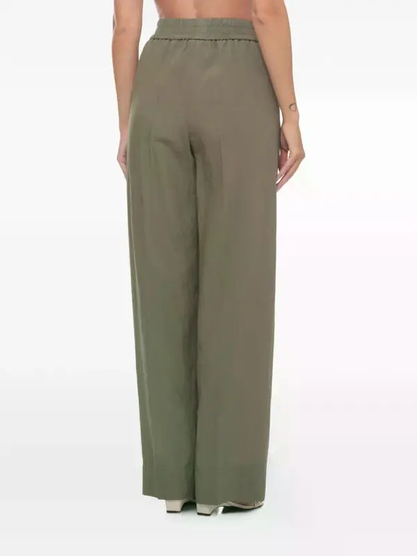 EMME Elasticated Waist Wide-leg Trousers
