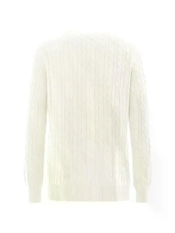 Malo Cable-knit Crew-neck Sweatshirt
