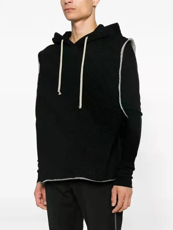 Rick Owens Sleeveless Drawstring-hood Hoodie