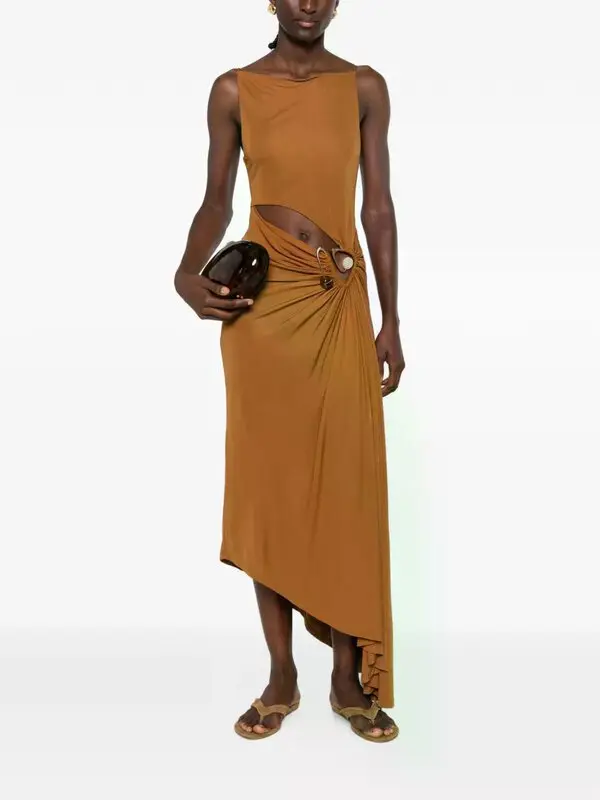 Christopher Esber Sleeveless Boat Neck Cut-out Dress