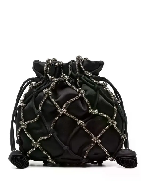 Rosantica Crystal Embellished Mini Bag - Black
