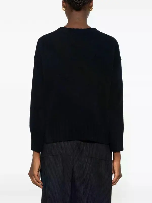 BASE V-neck Button-up Cardigan With Patch Pockets