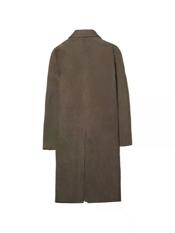 JIL SANDER Diagonal-weave Single-breasted Coat
