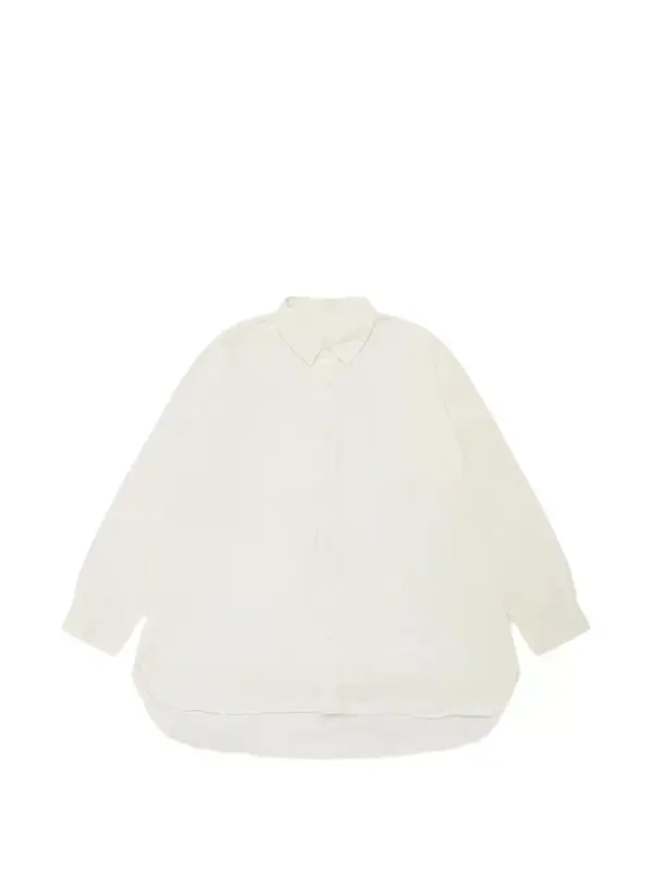CASEY CASEY Clothilde Curved Hem Shirt - Neutrals