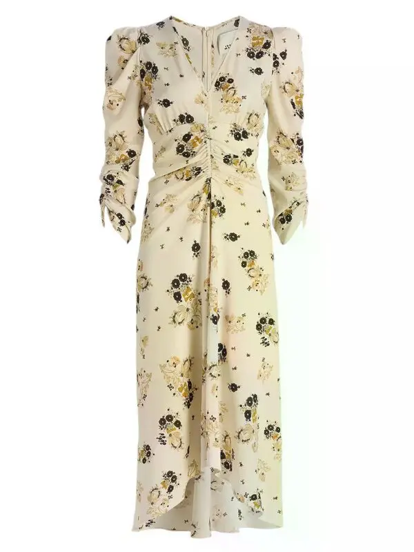 Isabel Marant Étoile Albini Floral-print Ruched Midi Dress