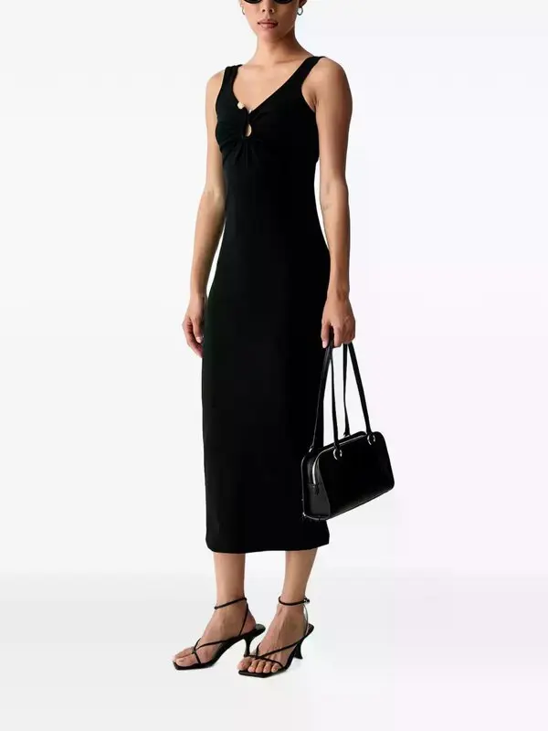 Bardot Mason Bead-embellished Cut-out Midi Dress