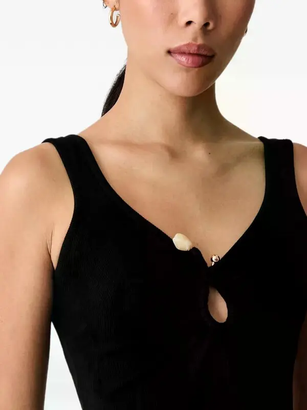 Bardot Mason Bead-embellished Cut-out Midi Dress