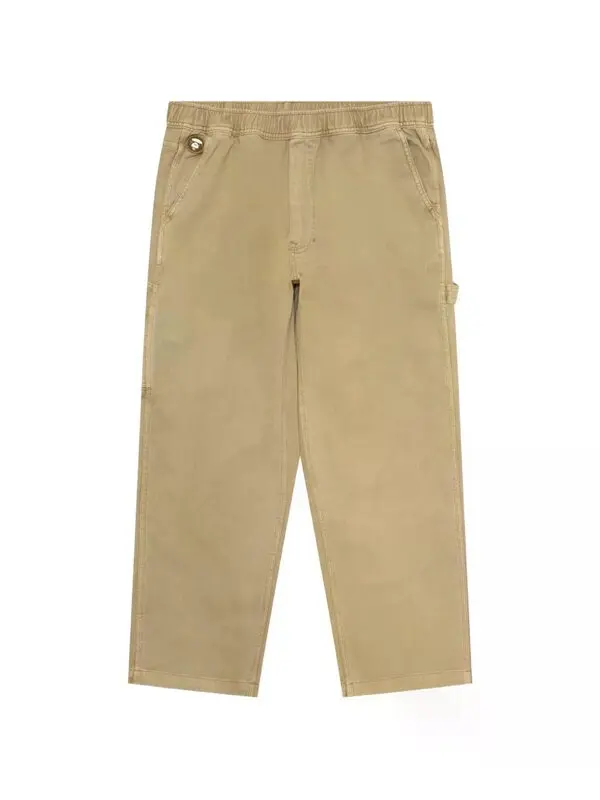 AAPE BY *A BATHING APE Moonface Logo-patch Trousers