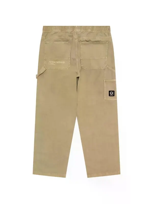 AAPE BY *A BATHING APE Moonface Logo-patch Trousers