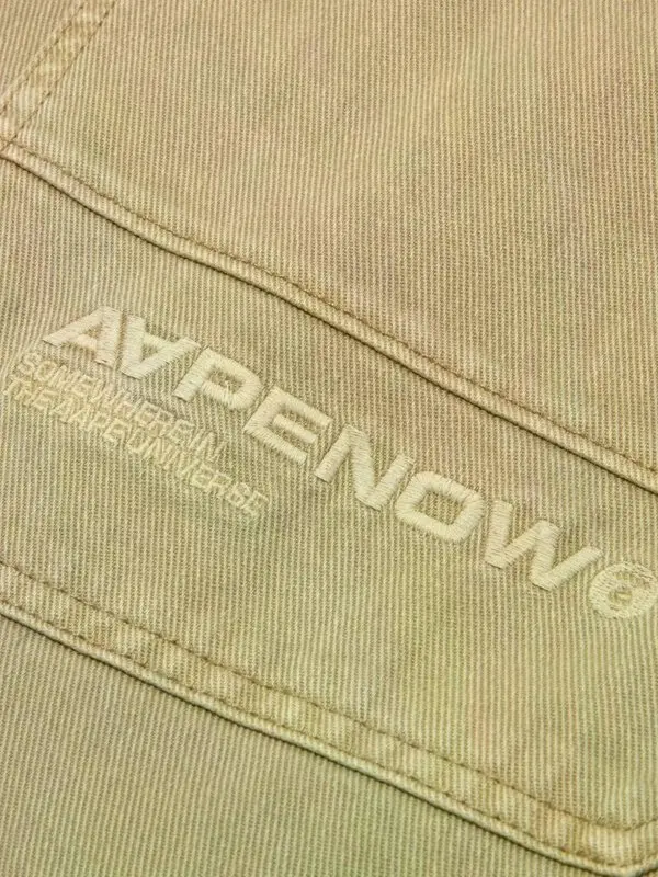 AAPE BY *A BATHING APE Moonface Logo-patch Trousers