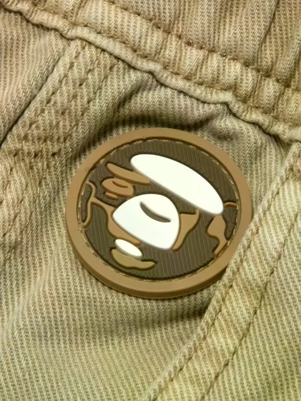 AAPE BY *A BATHING APE Moonface Logo-patch Trousers
