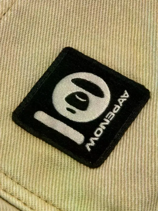 AAPE BY *A BATHING APE Moonface Logo-patch Trousers