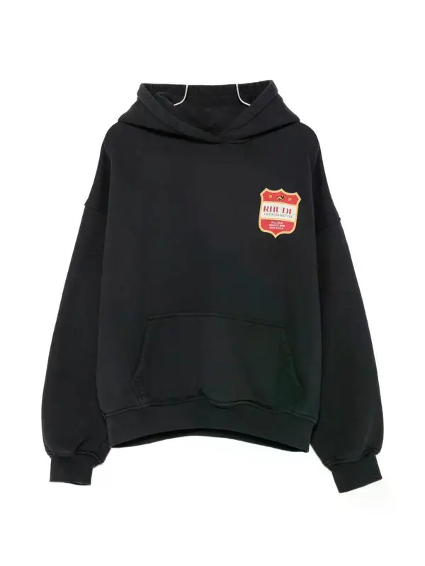 Rhude Logo Print Hoodie