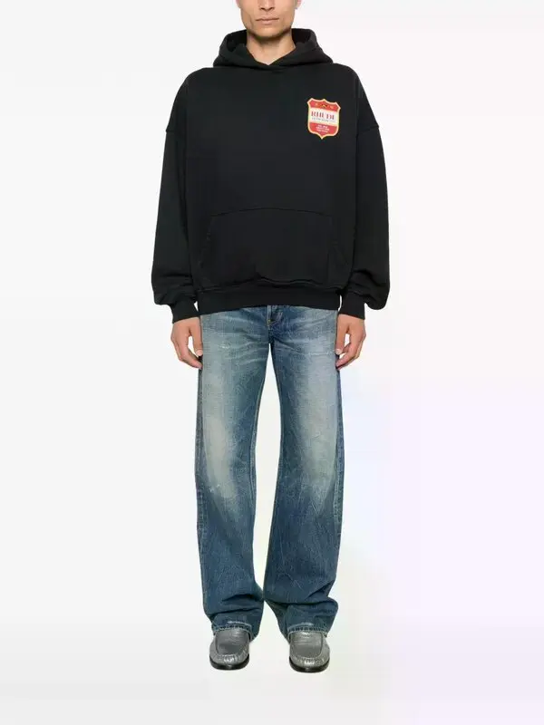 Rhude Logo Print Hoodie