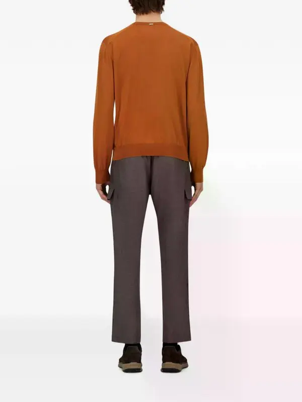 Herno Melange-effect Pleated Trousers