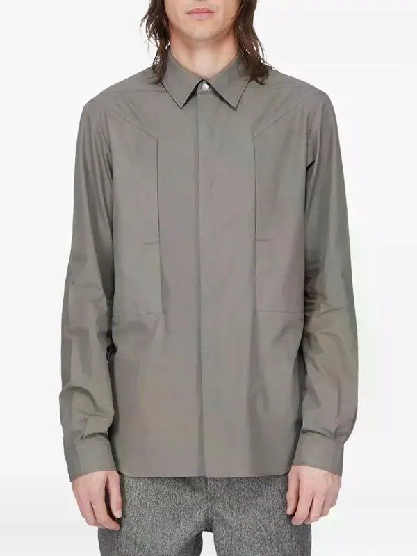Rick Owens Fog Pocket Long-sleeve Shirt