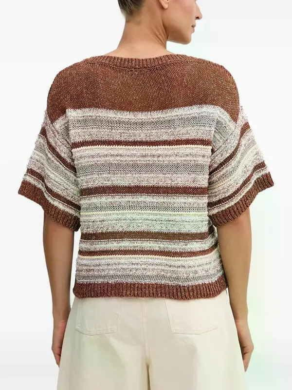 BENETTON Striped Knit Sweater