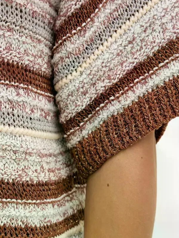 BENETTON Striped Knit Sweater