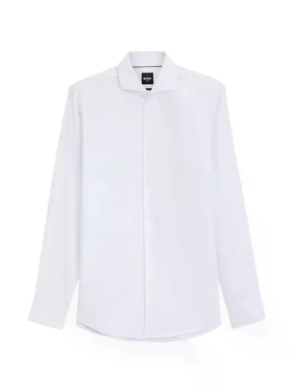 BOSS One Slim-fit Shirt In Wrinkle-resistant Oxford Cotton