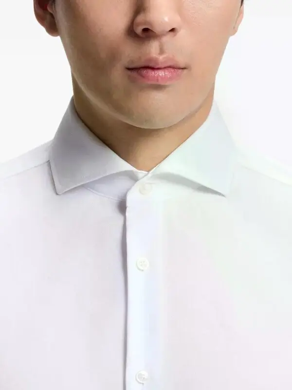 BOSS One Slim-fit Shirt In Wrinkle-resistant Oxford Cotton