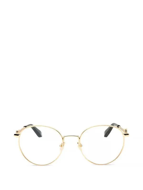 Roberto Cavalli Round Frame Eyeglasses - Gold