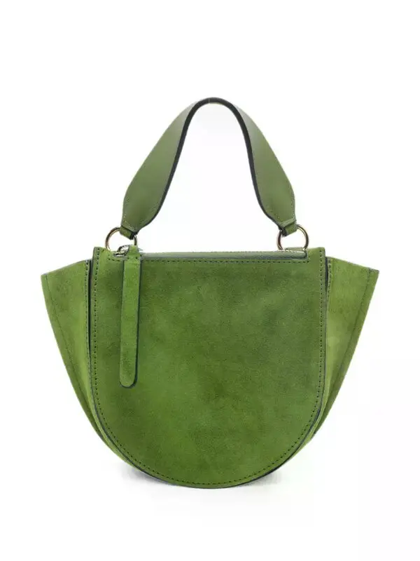 WANDLER Hortensia Suede Clutch Bag
