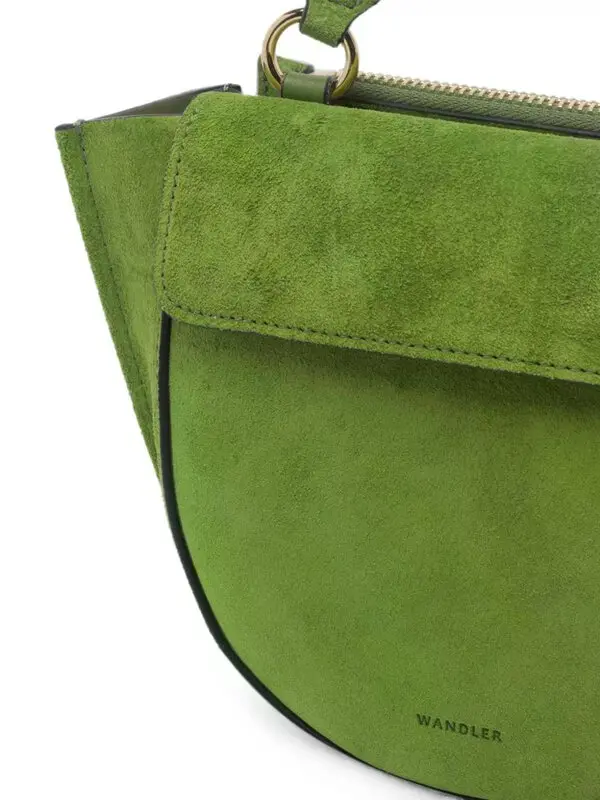 WANDLER Hortensia Suede Clutch Bag