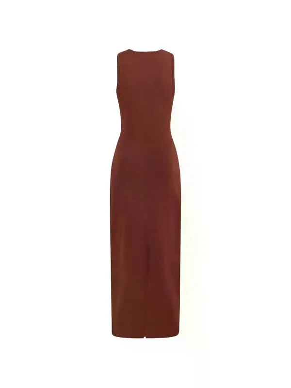 CAYET Nelly Ribbed-knit Maxi Dress