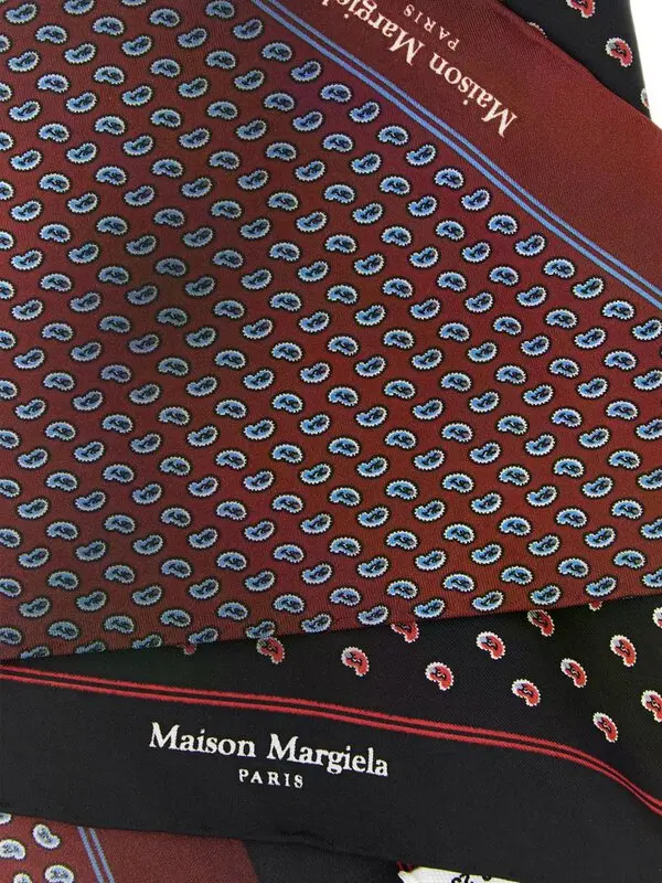 MAISON MARGIELA Micro-paisley Double-sided Scarf
